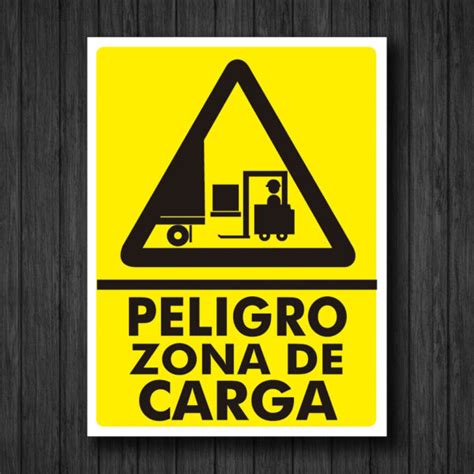 Señal Peligro Zona De Carga Señal De Peligro Señal Precaución