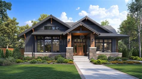This Is A Modern Suburban Single Story Home That Features An Elegant