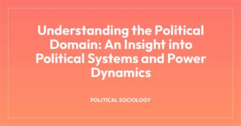 Political Sociology • Sociology Institute