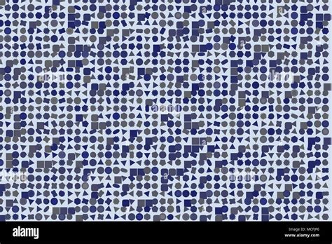 Abstract Background With Shape Of Mixed Pattern Style Of Mosaic Or Tile Vector Illustration