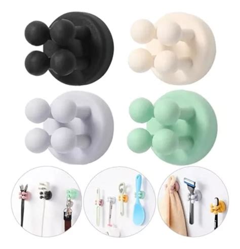 4 Suportes Para Escova De Dentes De Silicone Gancho Parcelamento Sem Juros