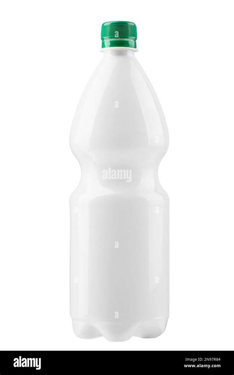 White Blank Plastic Bottle Dairy Products Such As Milk Yogurt Kefir