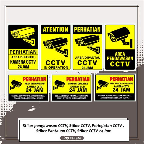 Cctv Surveillance Stickers Cctv Stickers Cctv Warnings Cctv