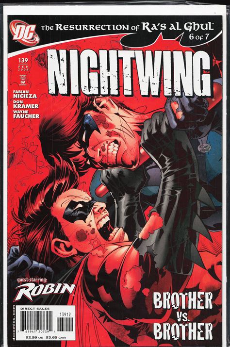Nightwing 139 Second Print Cover 2008 Nightwing Comic Books