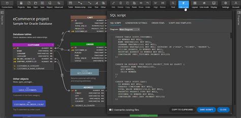 Generating Sql Scripts For Oracle Database