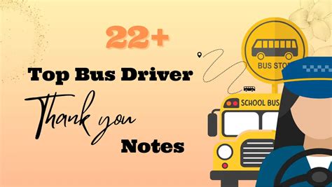 22 Top Bus Driver Thank You Notes Greeting Says
