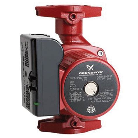 Grundfos Ups 100 Series 370 Watt 115 Volt 3 Speed Circulator Pump Ups