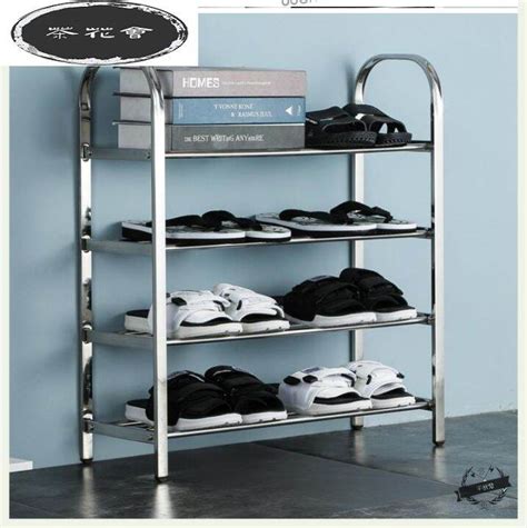 Stainless Steel Shoe Rack Thickening Bold Assembly Shoe Rack Simple