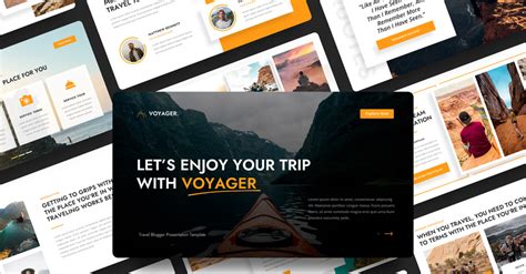 Voyager Modèle de diapositive Google pour blogueur de voyage
