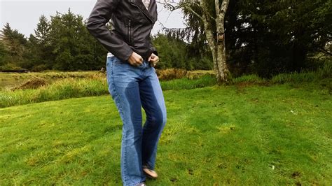 Wetting Her Pants While Walking Along The River Omorashi General Omorashi