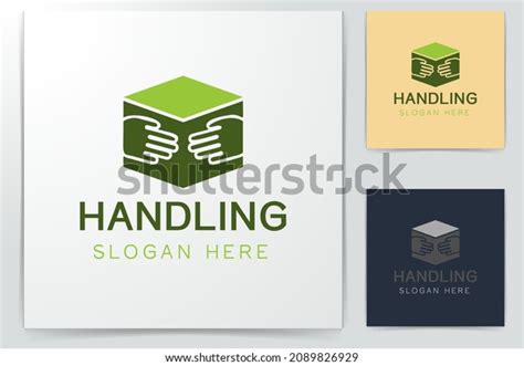 Hand Box Logo Designs Inspiration Isolated Stock Vector Royalty Free