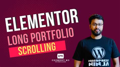 Elementor Long Portfolio Image Scrolling At WordPress Bangla Tutorial