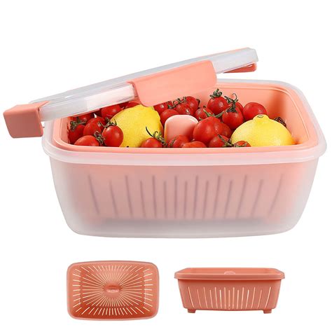 Loobuu 68oz Berry Keeper Container Fruit Produce Saver Food Storage