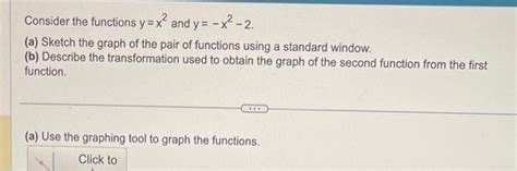 Solved Consider The Functions Yx2 And Y−x2−2 A Sketch