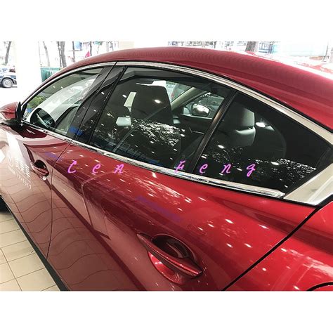 涔峰cf19年 Mazda3 馬自達3 四代 4代目 車窗飾條 車窗框飾條 車窗亮條 白金飾條 車窗下飾條 車窗裝飾條 蝦皮購物