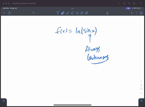 Solvedfind The Intervals Where F Is Continuous Fxsinxx