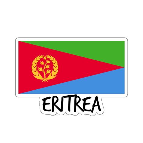 Eritrea Flag Travel Sticker Kiss Cut Stickers Travel Decal Notebook