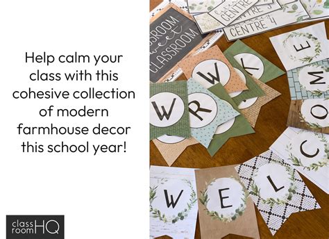 Modern Farmhouse Classroom Decor Bundle Classroom Hq