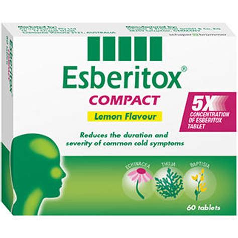 Esberitox Compact Lemon Flavour 60 Tablets Ozchemist Australia