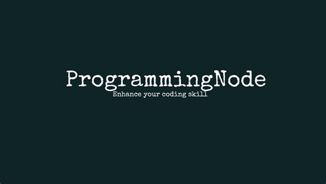 ProgrammingNode