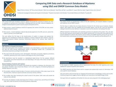 pdf comparing ehr data and a research database of myeloma using i2b2