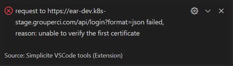 Extension Vscode Et Certificat Autosign Support Simplicit