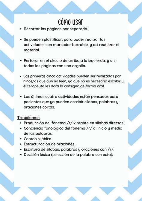 Actividades Fonema R Librito Materialesfono