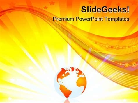 earth globe illustration global powerpoint themes and powerpoint slides