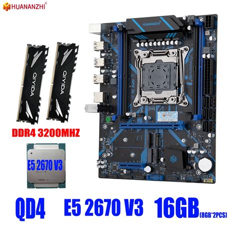 HUANANZHI-QD4-X99-Motherboard-set-with-combo-kit-XEON-LGA2011-3-E5-2670 ...