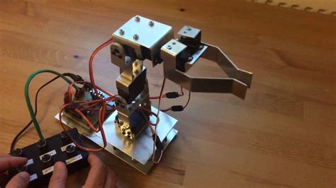 6 Dof Arduino Controlled Robot Arm Manual Mode Youtube
