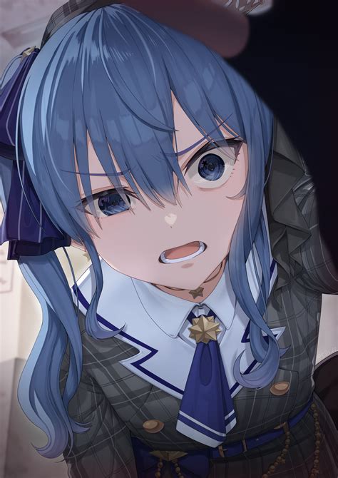 Taiga Ryukyu 6102 8 Hoshimachi Suisei Hololive Blue Neckwear