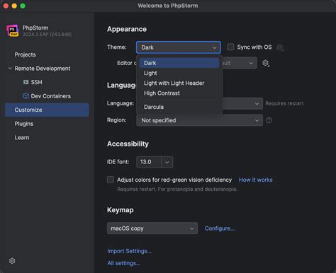 Run Phpstorm For The First Time Phpstorm Documentation