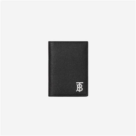 버버리 그레이니 레더 Tb 폴딩 카드 케이스 블랙 Burberry Kream