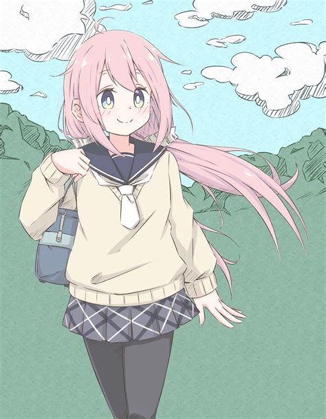 Kagamihara Nadeshiko Yurucamp Drawn By Usoyadeee Danbooru