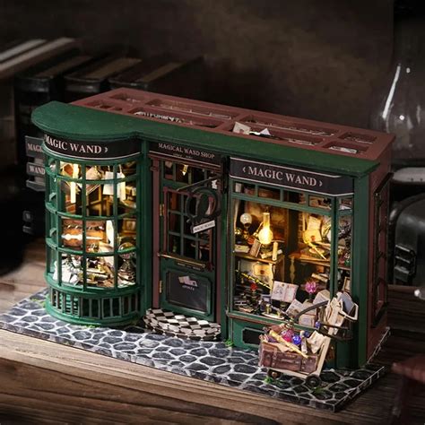 DIY Hölzerne Puppenhäuser Magisches Haus Miniatur Bausätze Mit Möbeln