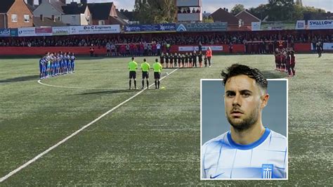 George Baldocks Old Club Hold Emotional Minutes Applause For Tragic