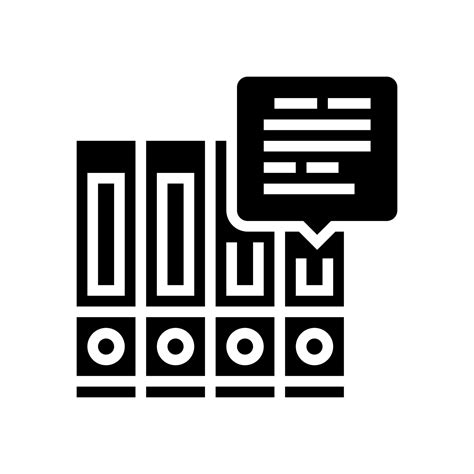 Policy Information Glyph Icon Vector Illustration Vector Art At Vecteezy