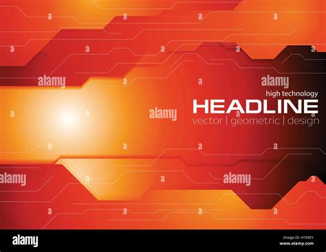 Dark Orange Hi Tech Concept Background Vector Corporate Graphic Design