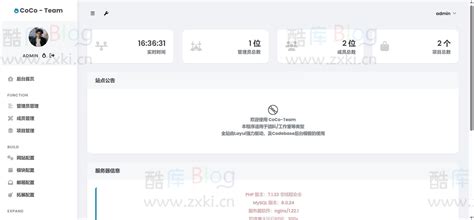 coco team功能强大的团队官网模板，支持多种管理后台源码 酷库博客