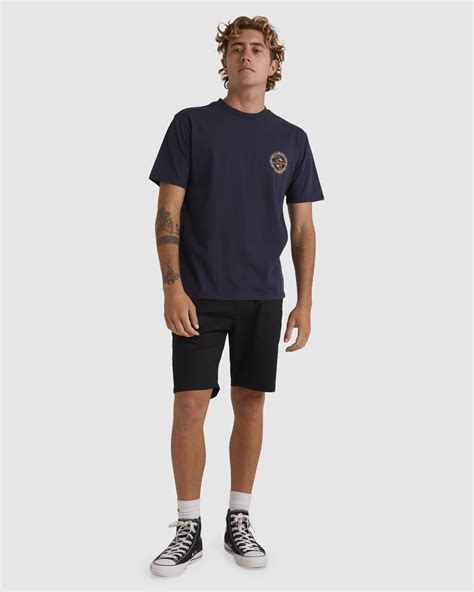 Quiksilver Mens Splitting Hairs Tee Navy Blazer Surfstitch