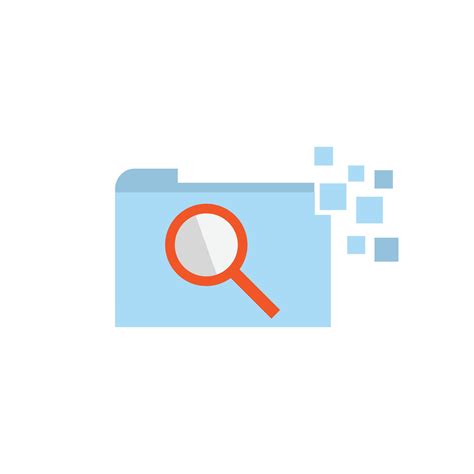 Flat File Folder Data Searching Icon Vector Design 11093284 Vector Art
