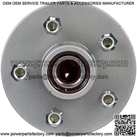 Trailer Wheel Hub 1 38 In X 1 116 In Axle 5 Lug Galvanized