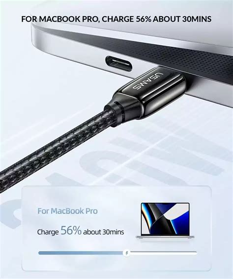 Usams Us Sj581 U82 Pd 31 240w Type C To Type C Zinc Alloy Data Cable 2m