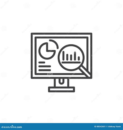 Graphs Line Vector Icons And Signs Charts Plots Diagrams Maps Curves Lines Data Nodes