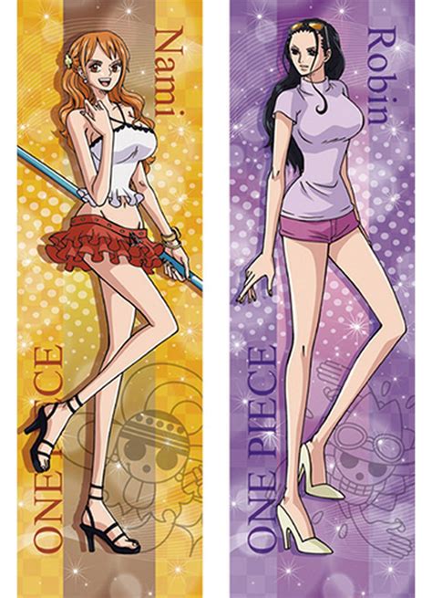 One Piece Nami And Nico Robin Body Pillow Case 133w X 43h Great