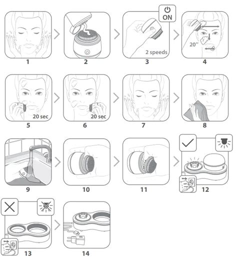 Rowenta Lv4010f0 Facial Brush Instruction Manual