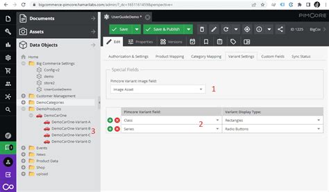 To Set The Image For The Variant Select The Field From The Pimcore Variant Image Field Dropdown