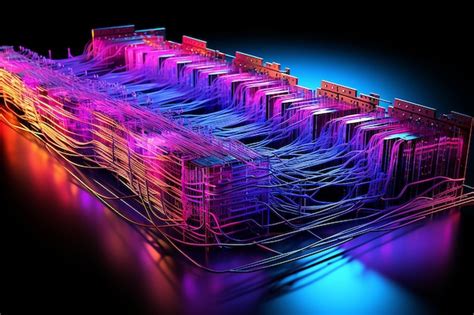 Premium Ai Image A Dynamic Visualization Of Internet Traffic With Node Ai Generated