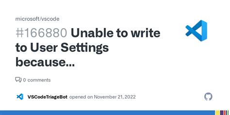 Unable To Write To User Settings Because Remote SSH RemotePlatform Is