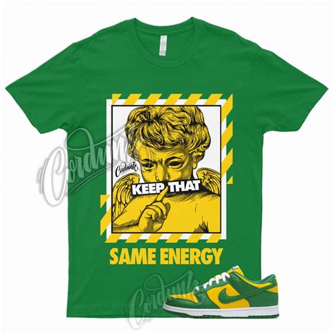 Energy T Shirt To Match Dunk Low Brazil Green Pine Varsity Maize Yellow